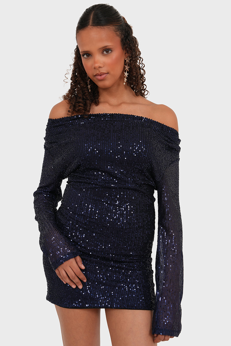 "Ellie" dress navy – Meet Me There