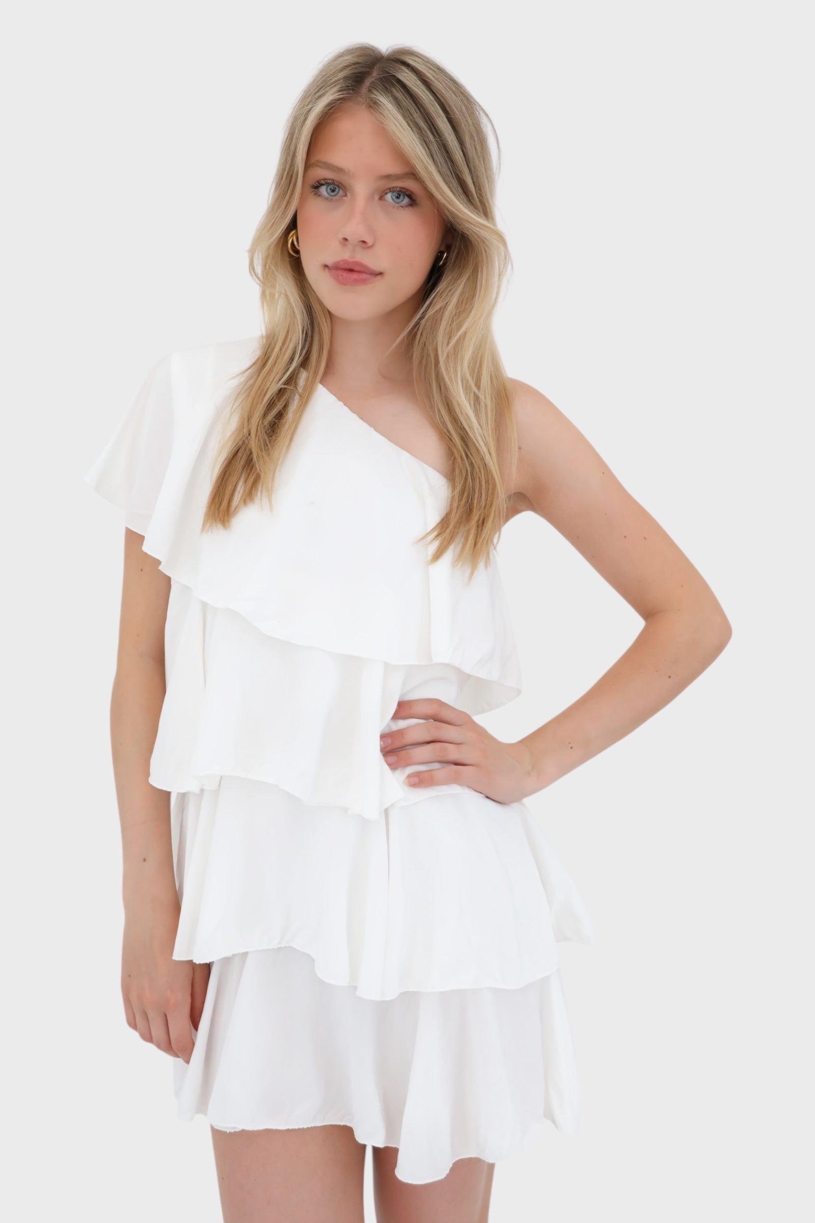 "Ruffle" dress white – Meet Me There