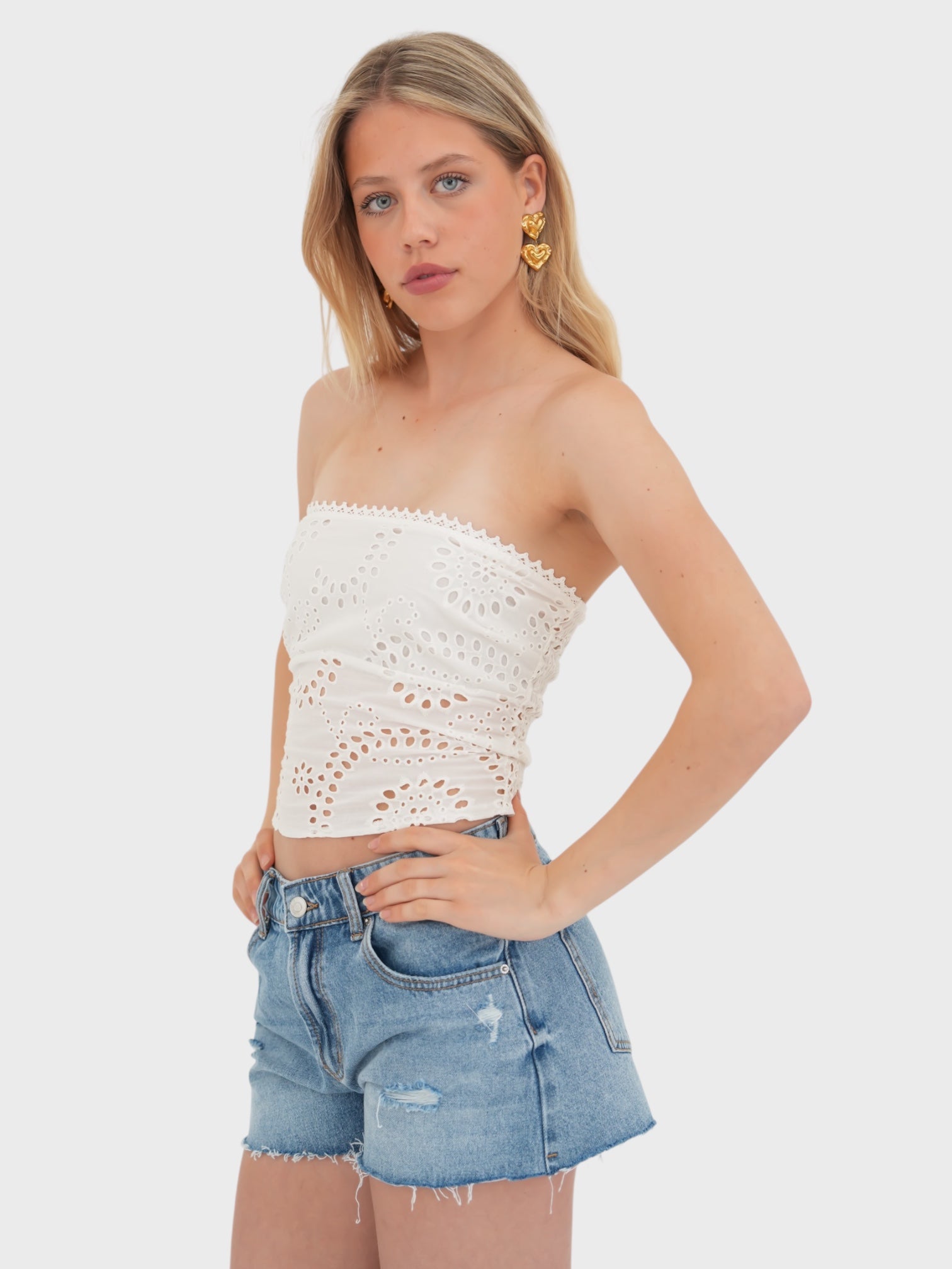 "Lisbon" top white – Meet Me There