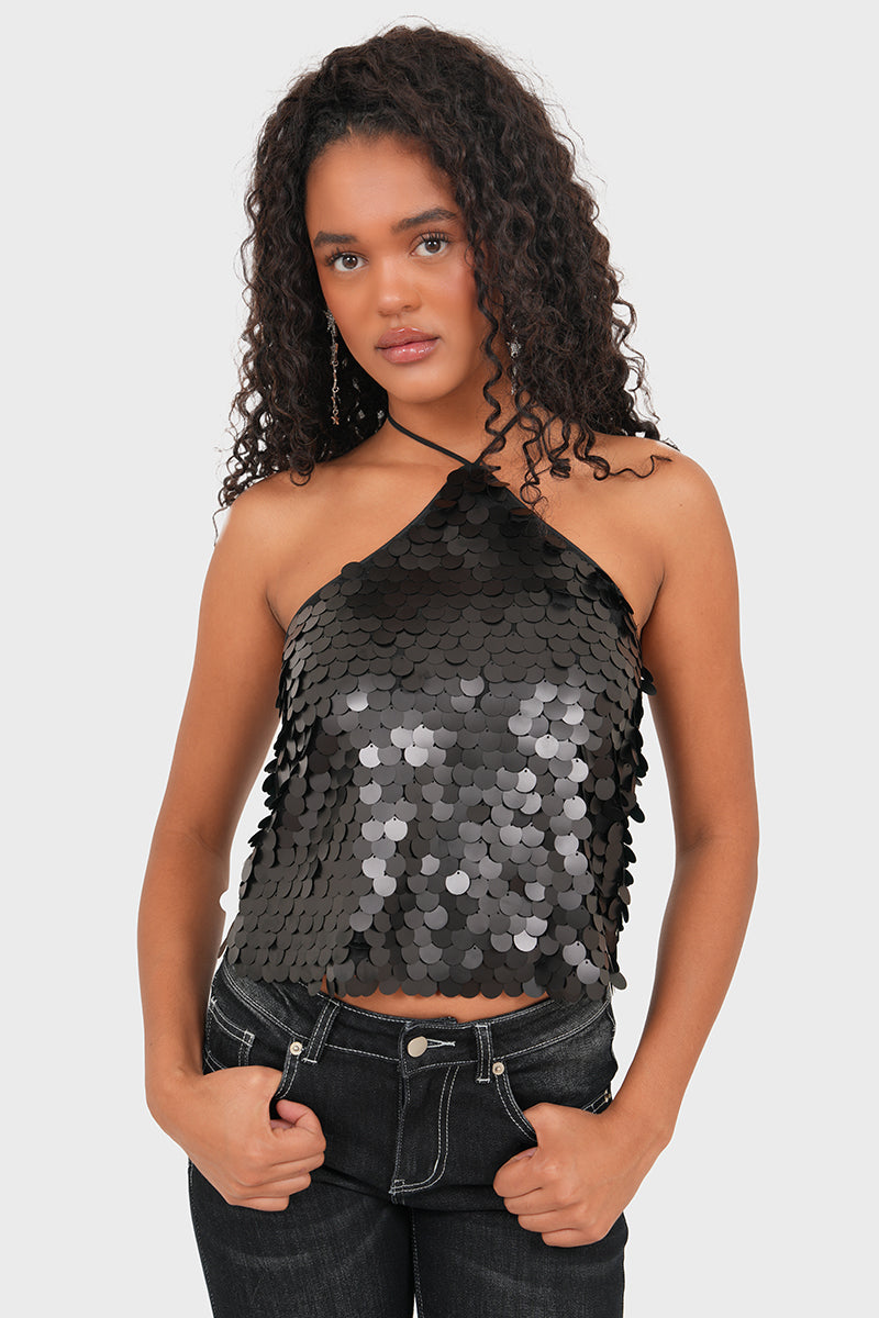 "Moon" top black – Meet Me There
